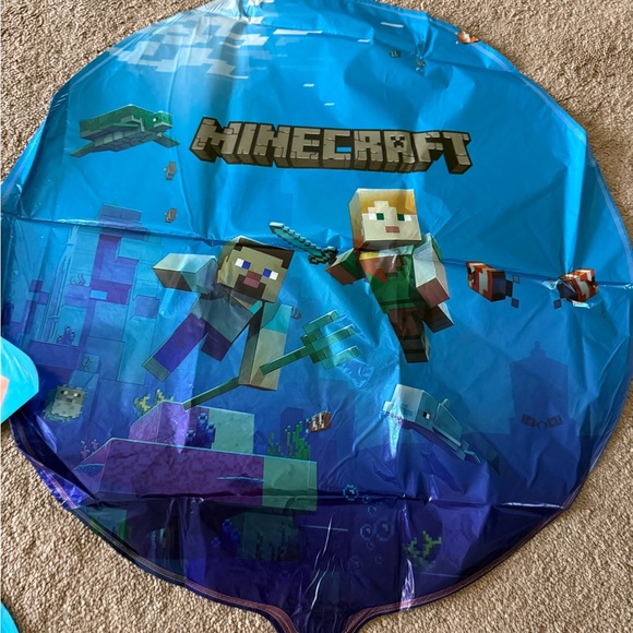 Party Supplies | Minecraft Character Balloons Assorted Helium And Latex ...